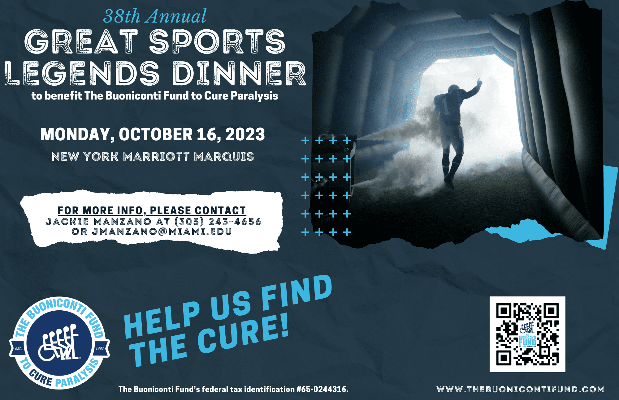 Great Sports Legends Dinner to benefit The Buoniconti Fund