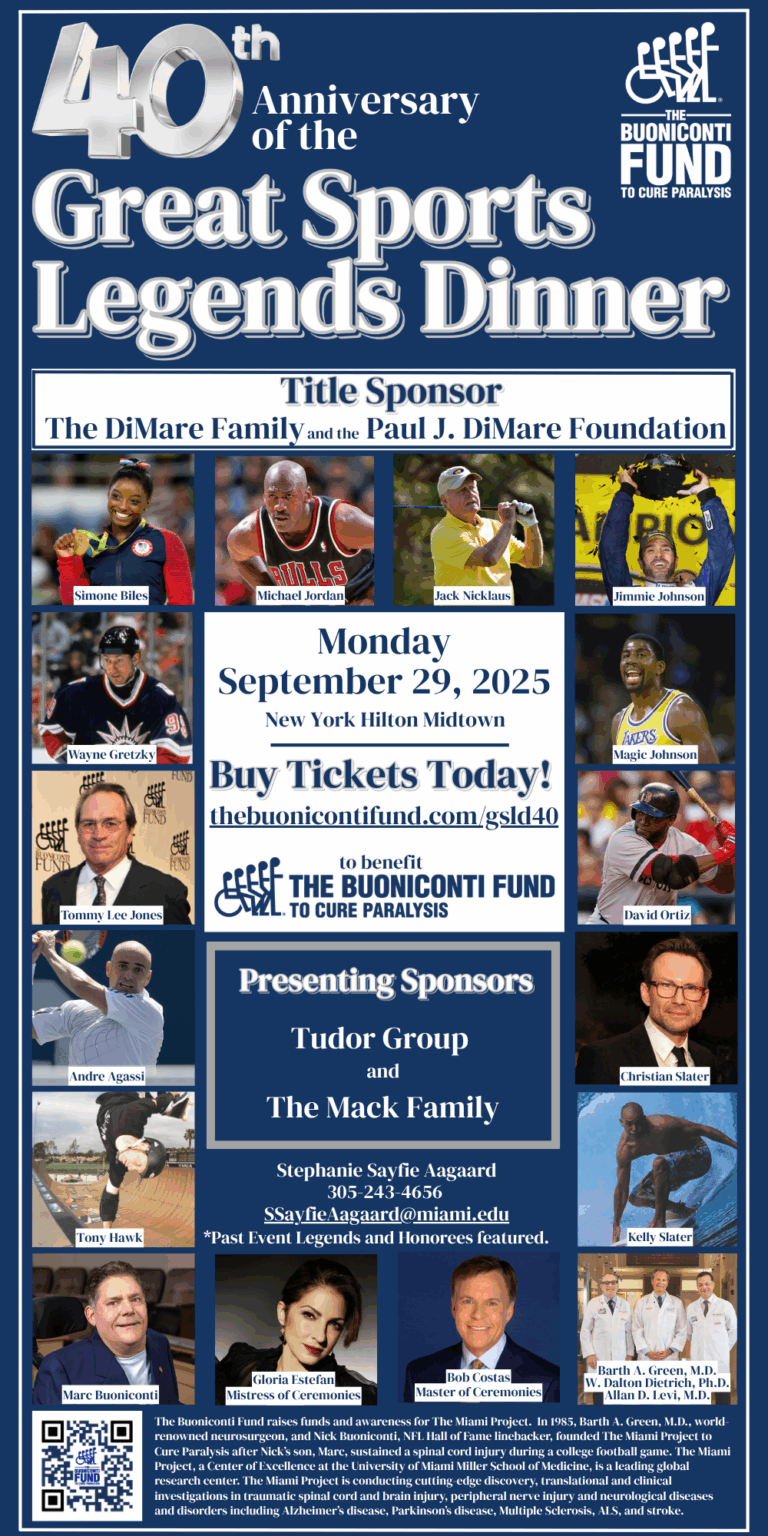 40th Annual Great Sports Legends Dinner - The Miami Project