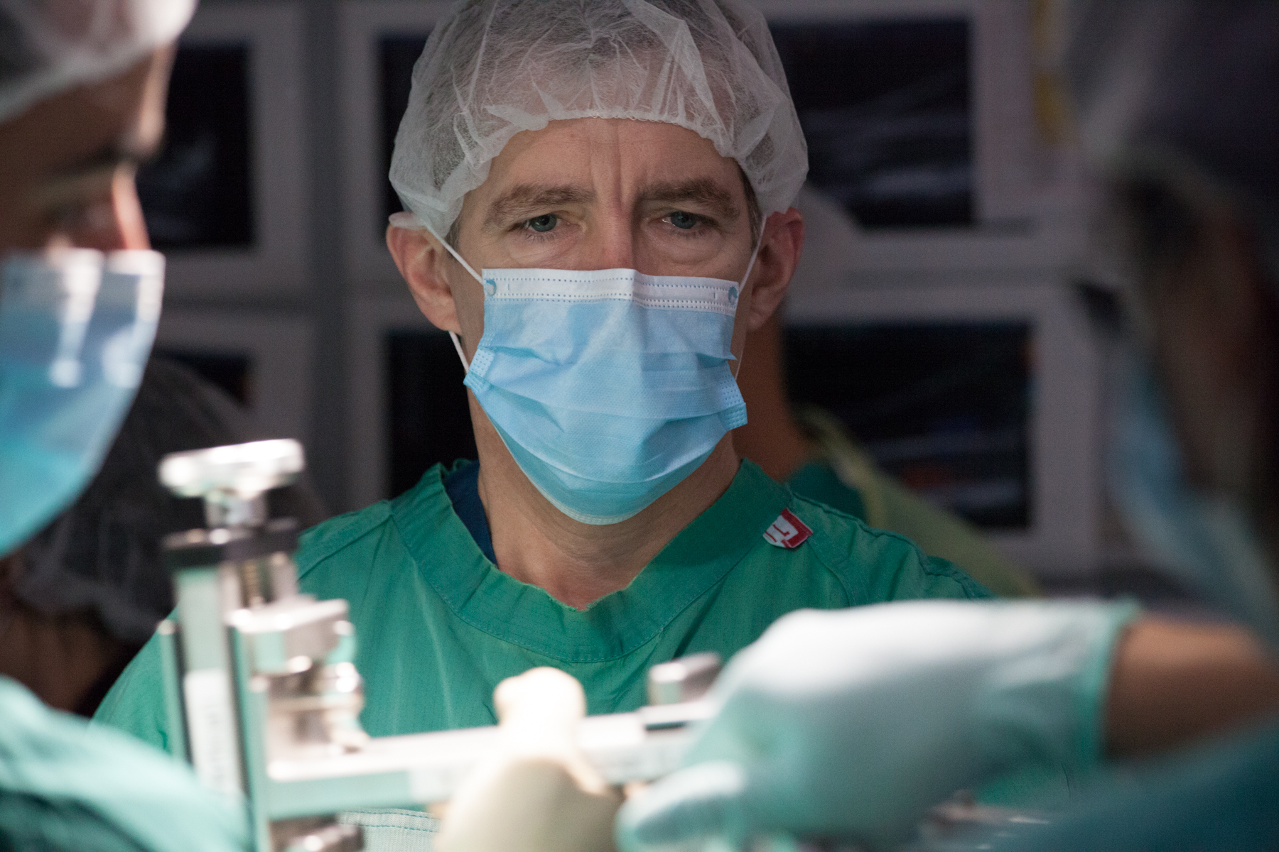 Dr. James Guest in surgery suite - The Miami Project