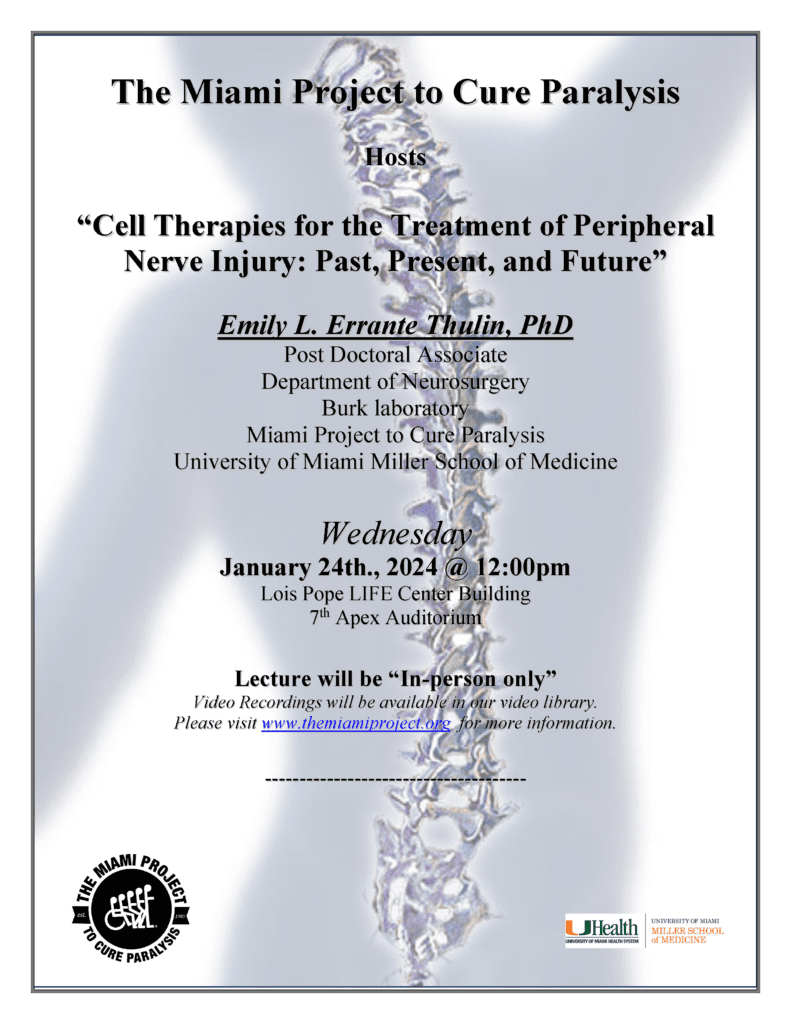 Cell Therapies for the Treatment of Peripheral Nerve Injury: Past, Present, and Future - The ...